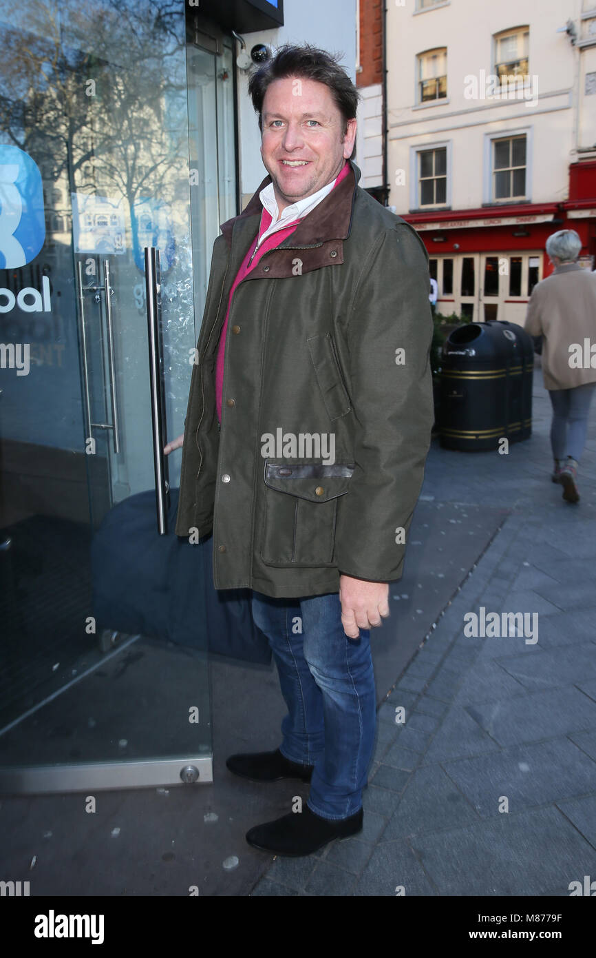 James Martin arriving at Global Studios in London. Featuring: James ...