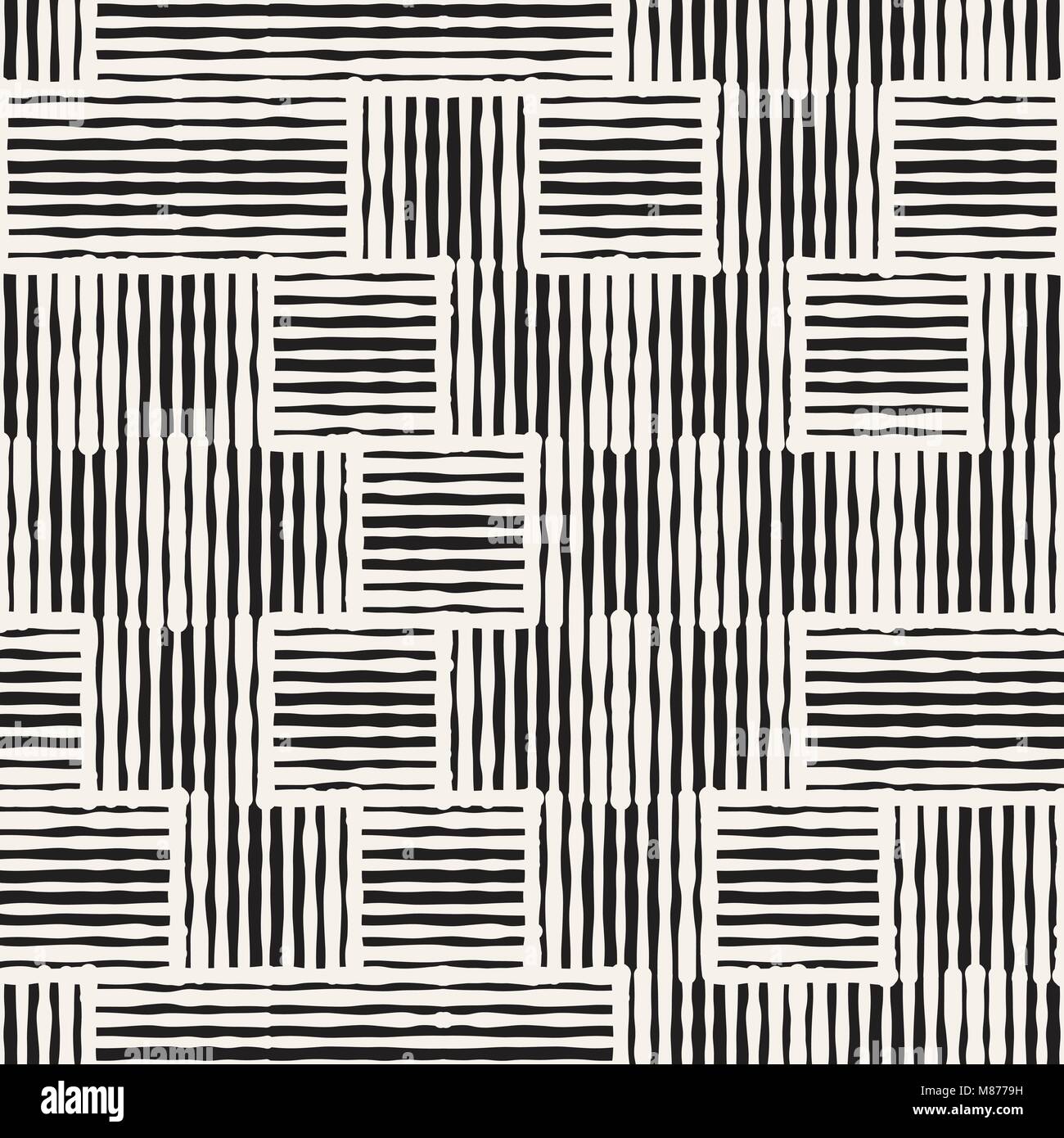 Seamless abstract hand drawn pattern. Vector freehand lines background ...