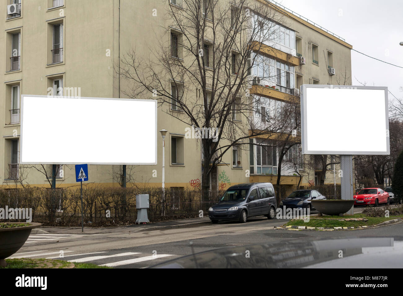 Billboard with white space for streets advertising Blank advertising ...