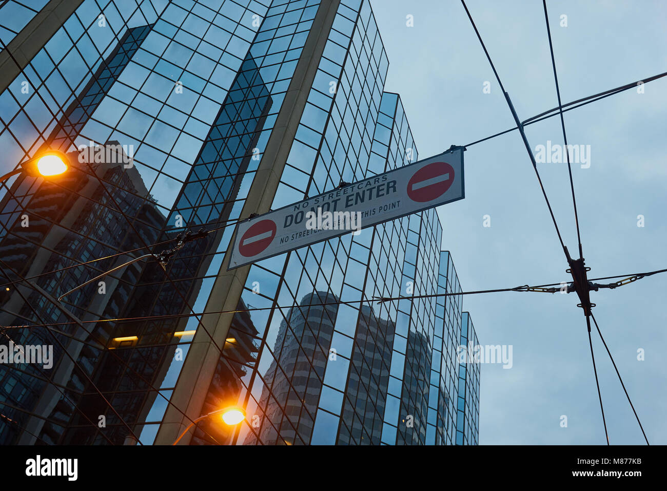 No streetcars sign, Toronto, Ontario, Canada Stock Photo - Alamy