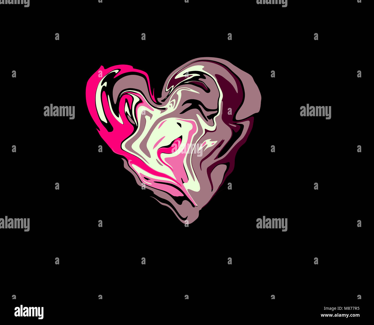Dark red heart romantic motion hi-res stock photography and images - Alamy
