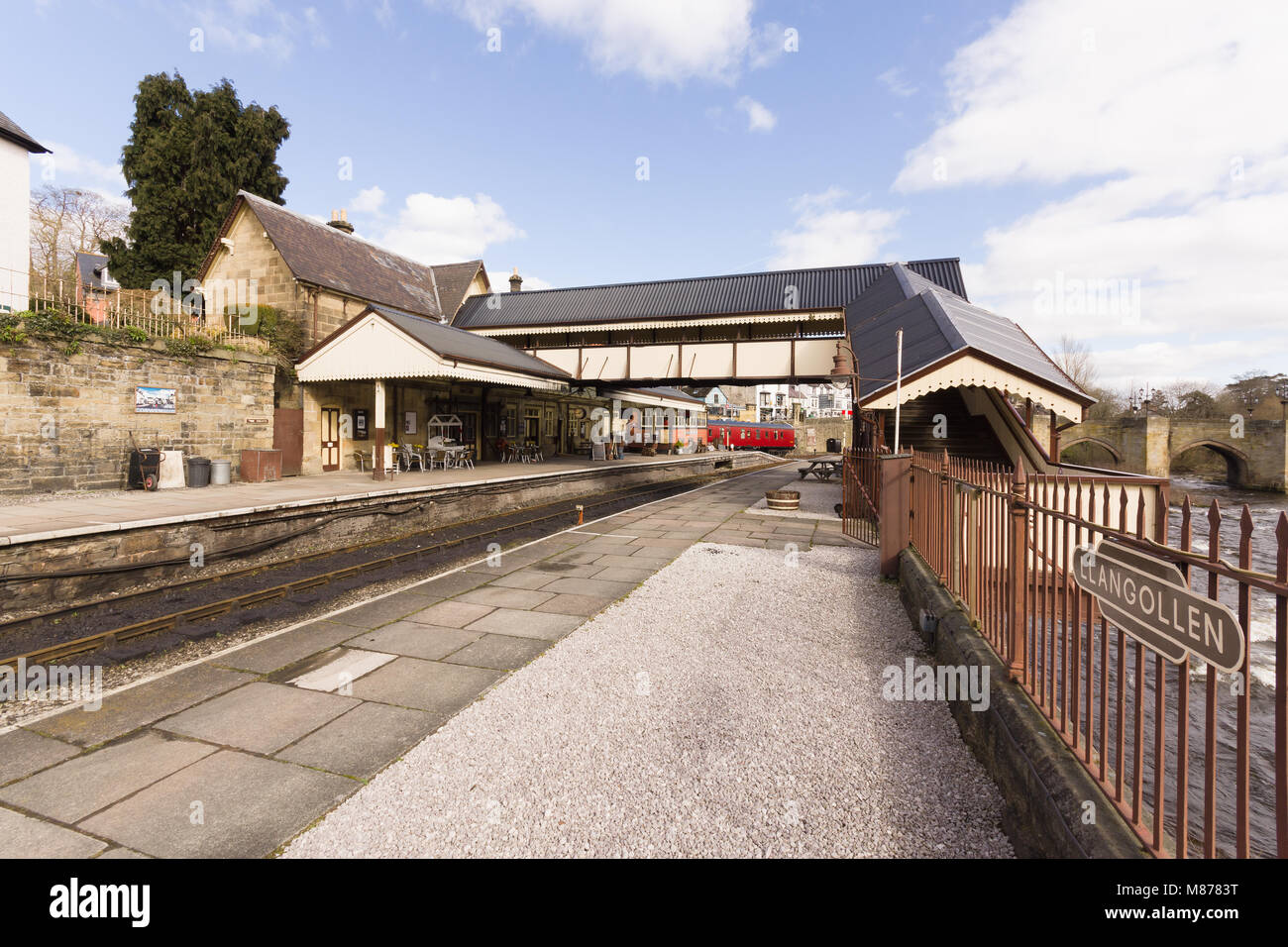 Llangollen heritage preserved railway station a popular tourist and ...