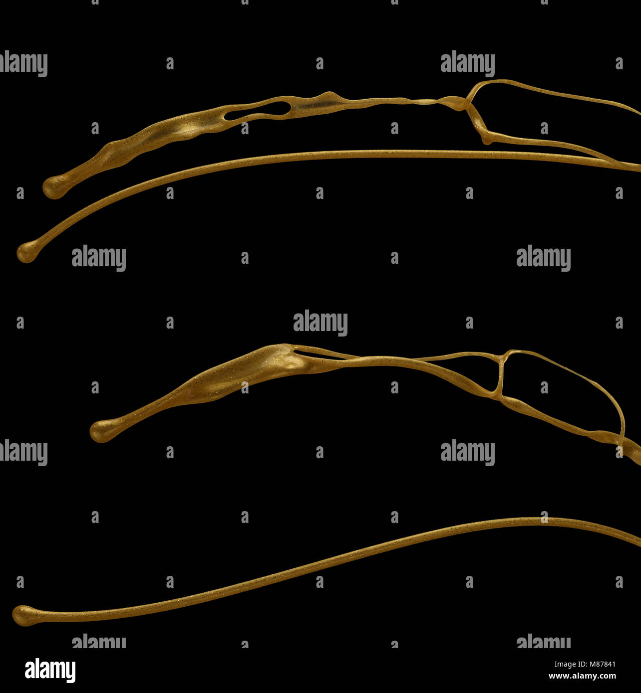 Gold splashing hi-res stock photography and images - Alamy