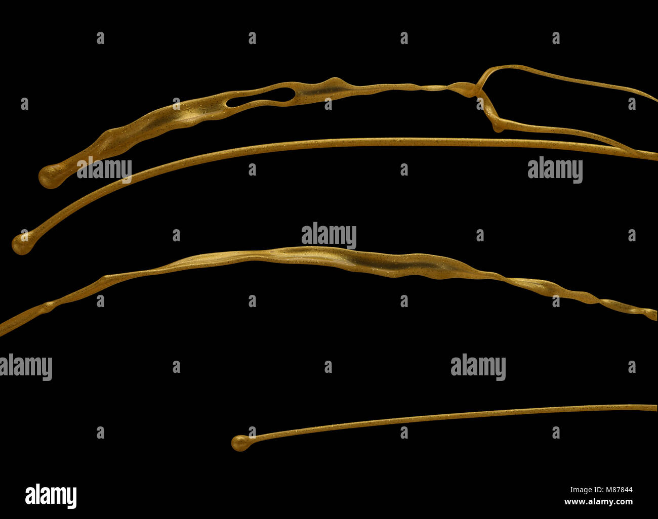 splendid golden splash over black background Stock Photo - Alamy