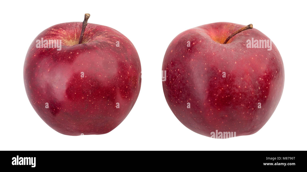 red apples path isolated Stock Photo - Alamy