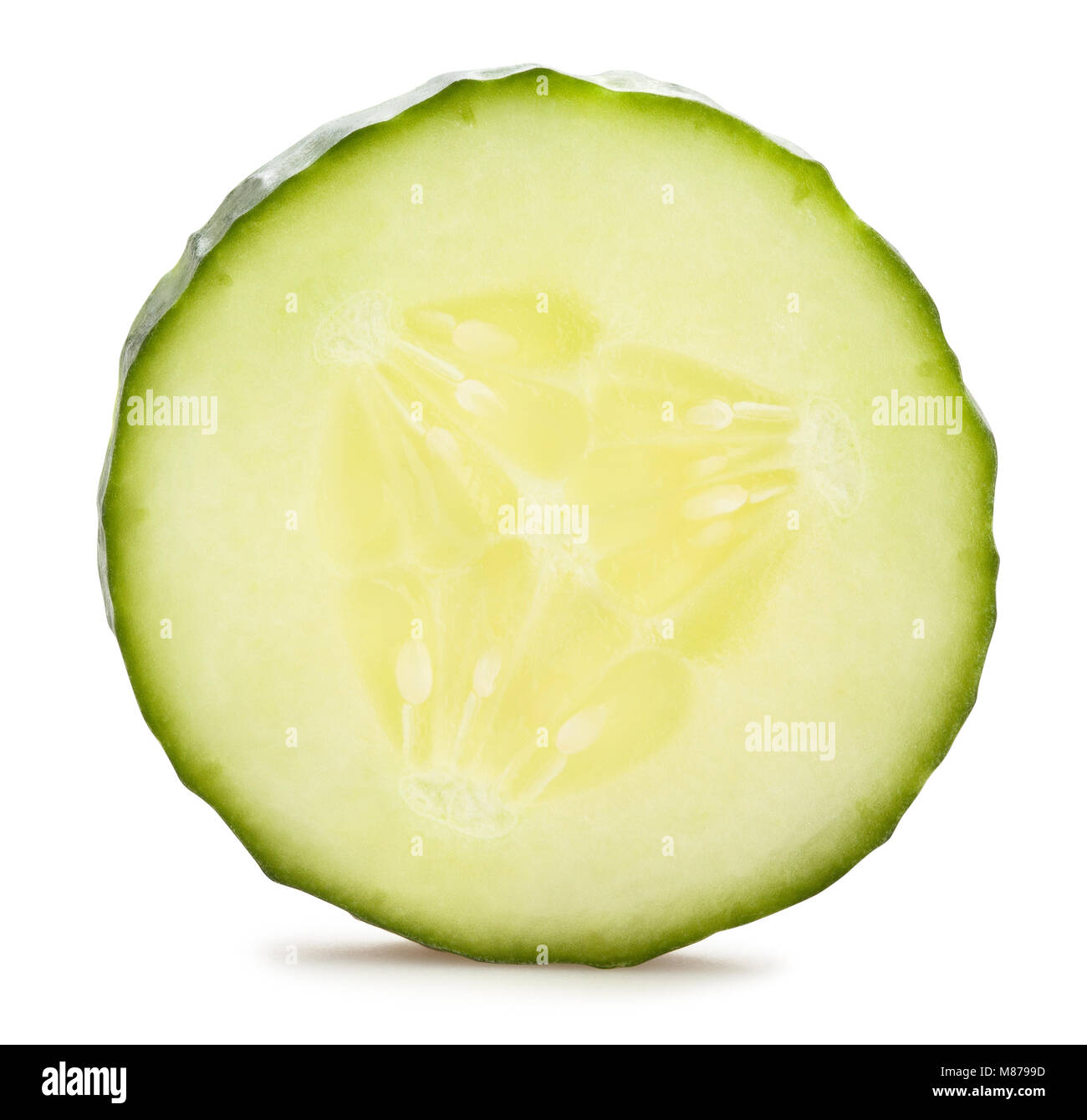 Round Cucumber Cut Out Stock Images & Pictures - Alamy