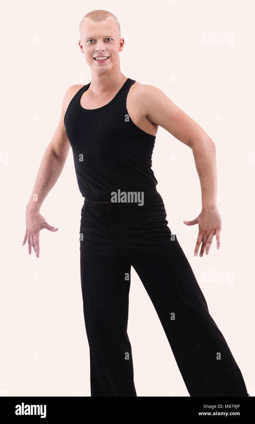 Man Dancer ballroom dancing. Portrait of a dancer Stock Photo - Alamy