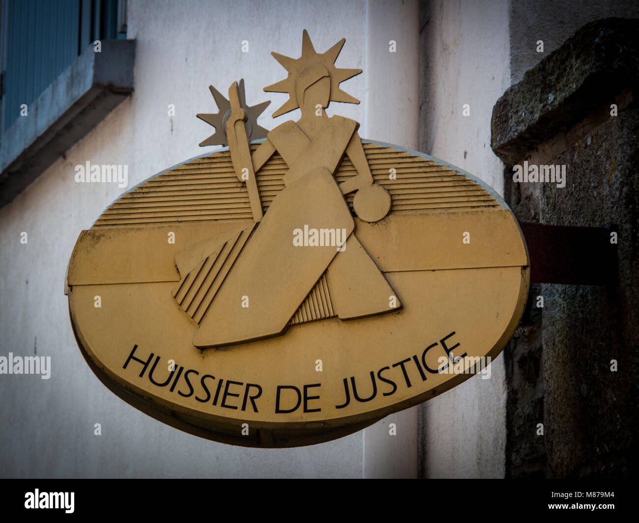 Huissier De Justice, Josselin Stock Photo - Alamy