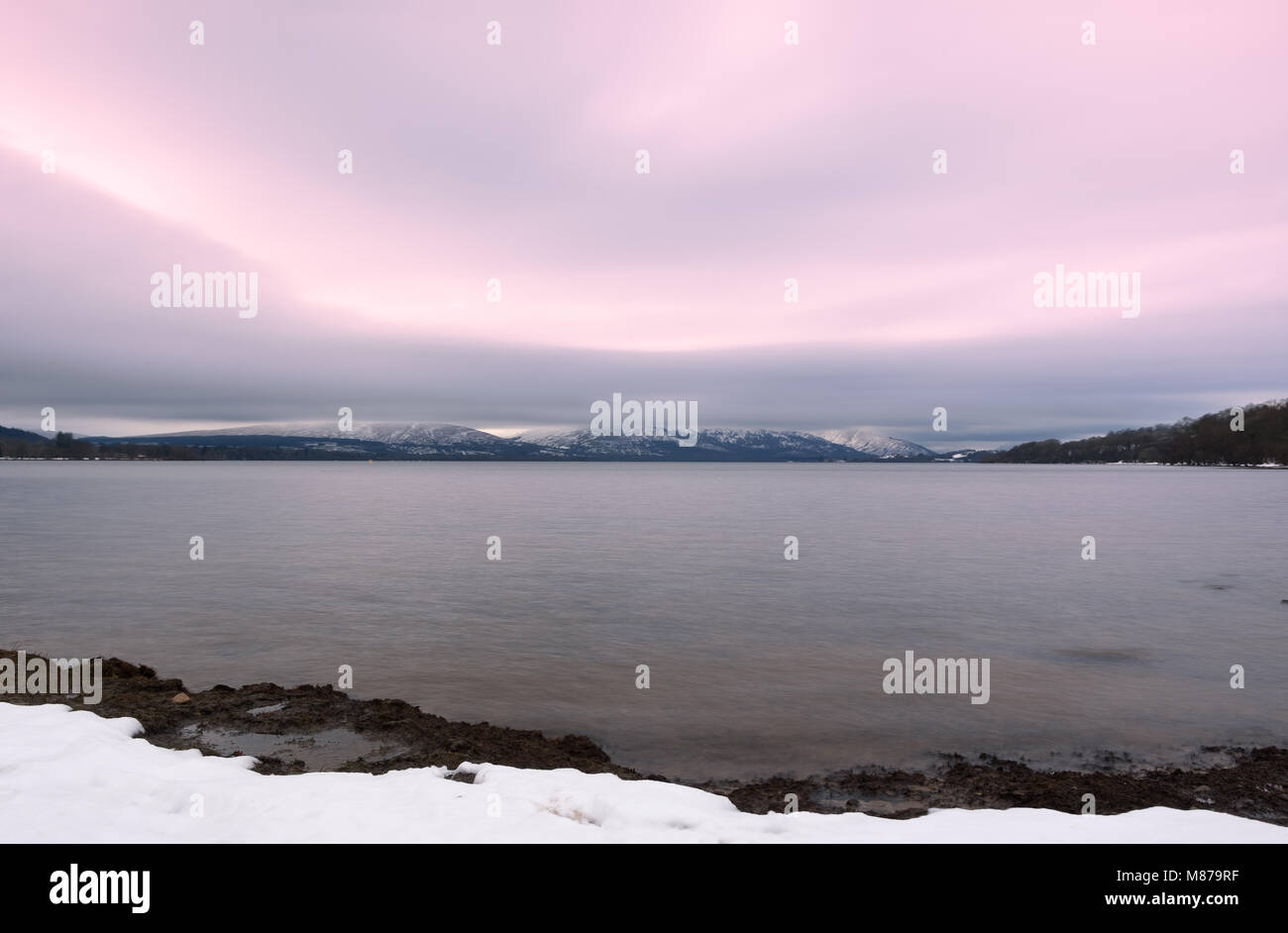 fresh snow in the Scottish highlands Stock Photo - Alamy