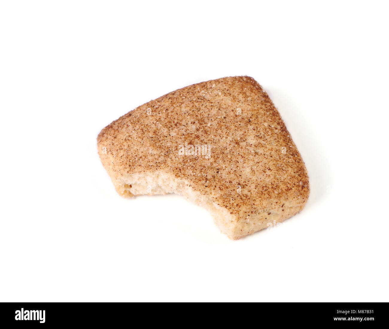 Cookie Bite on a white background Stock Photo - Alamy