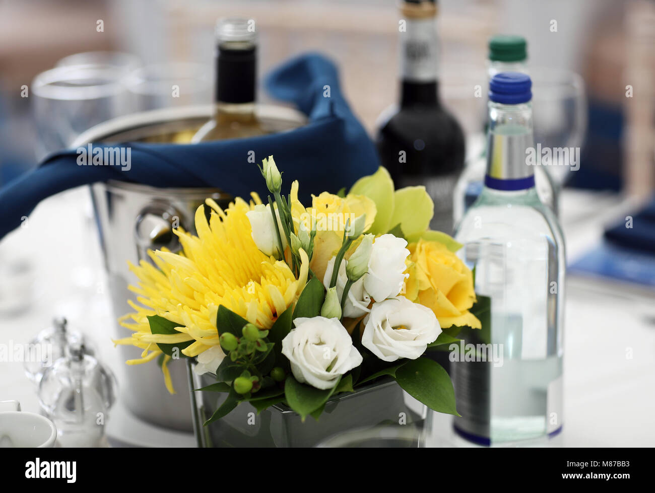Detail of the table layout in the Parade ring viewing boxes at ...