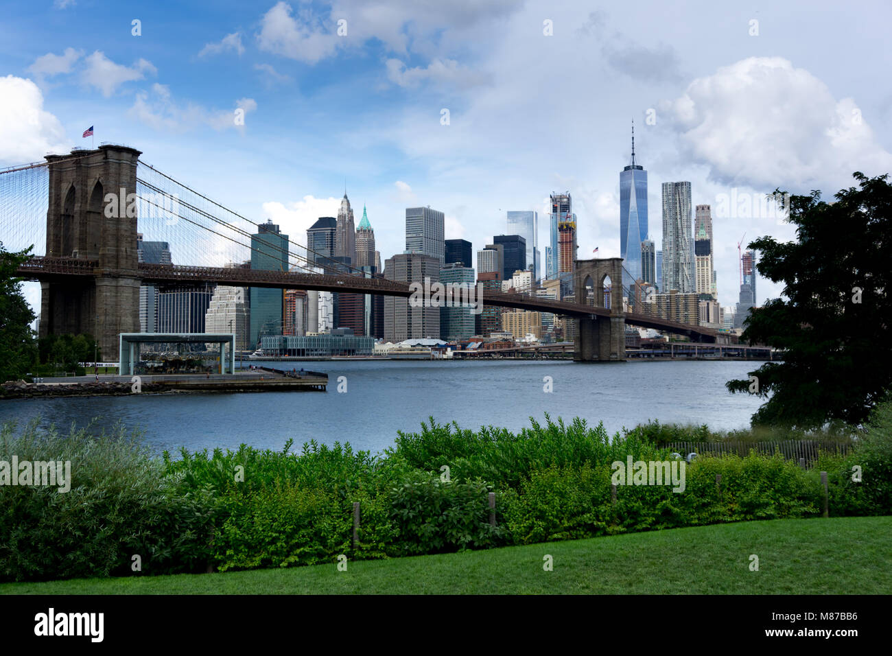 Manhattan skyline from Brooklyn, NY Stock Photo - Alamy