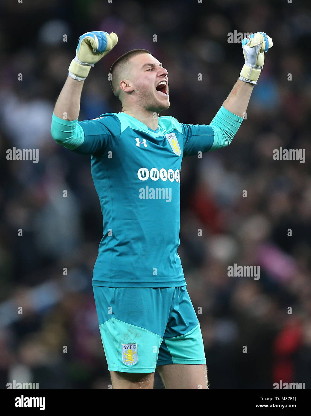 Aston Villa goalkeeper Sam Johnstone Stock Photo - Alamy
