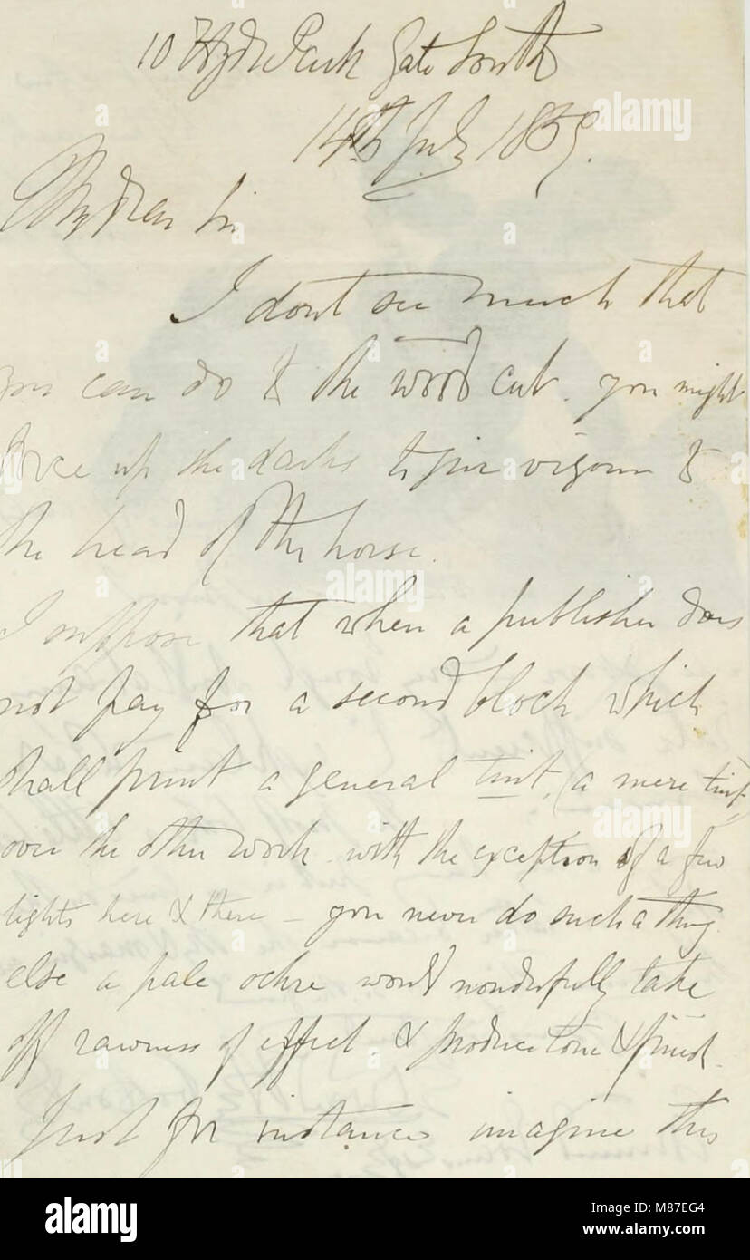 The Edward Henry Corbould Letters (1851-1882) are a collection of ...