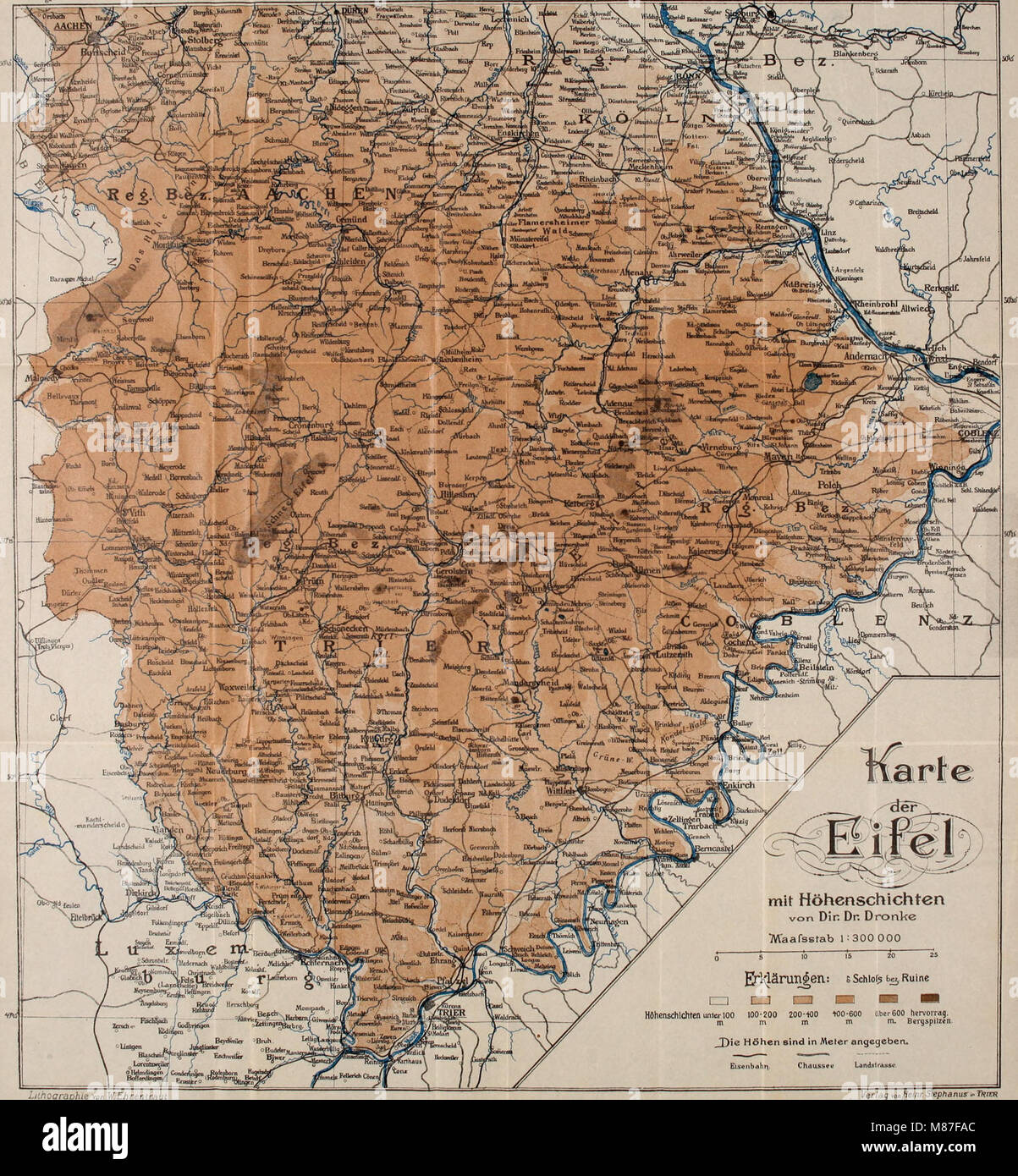 This 1891 guide compiles information on the Eifel region in Germany ...