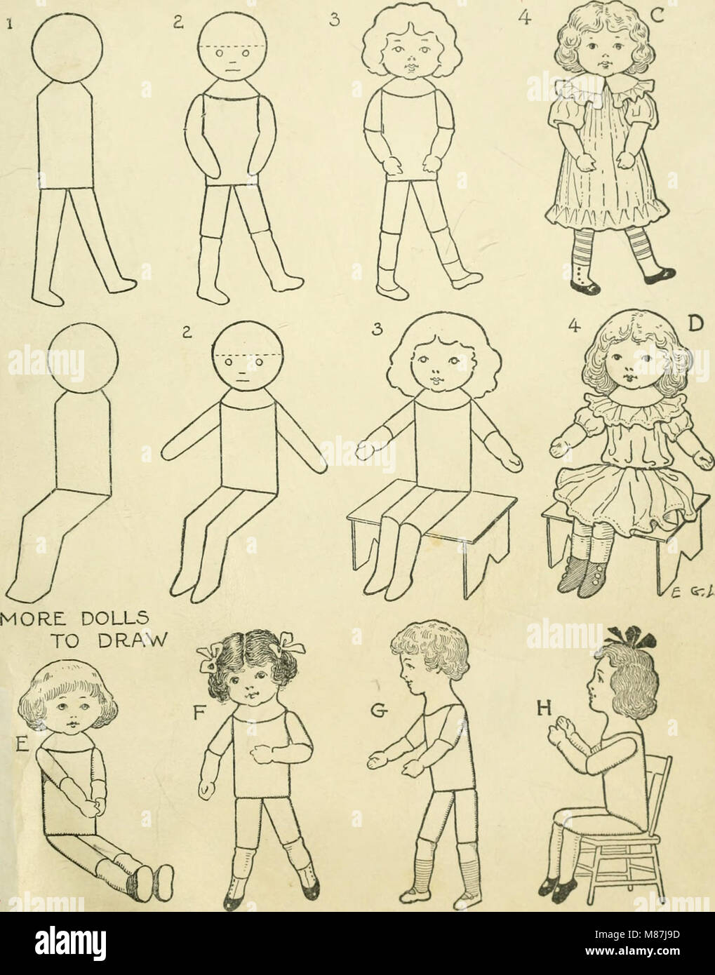 'Drawing Made Easy' (1921) is a guide for young artists, providing step ...
