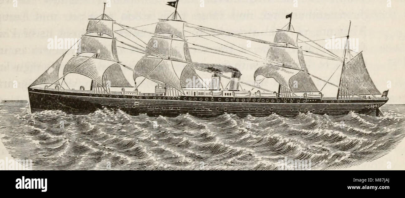 Drawing of White-Star Line steamship from Industrial History of the ...