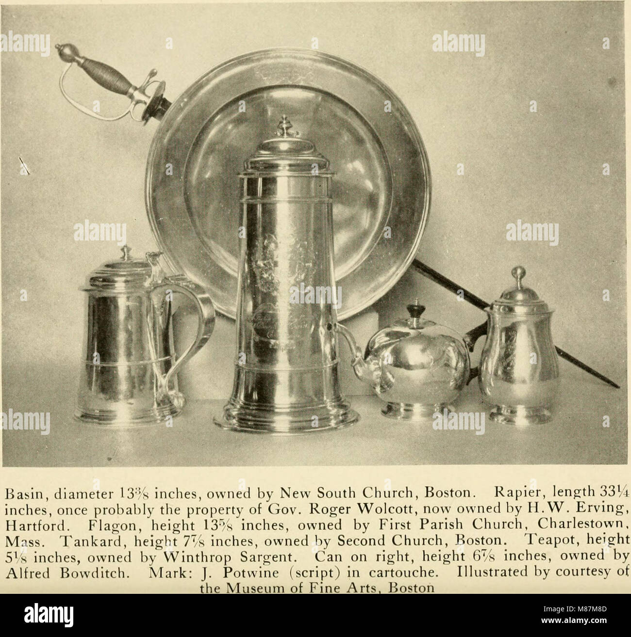 This 1913 work explores the history and craftsmanship of early silver ...