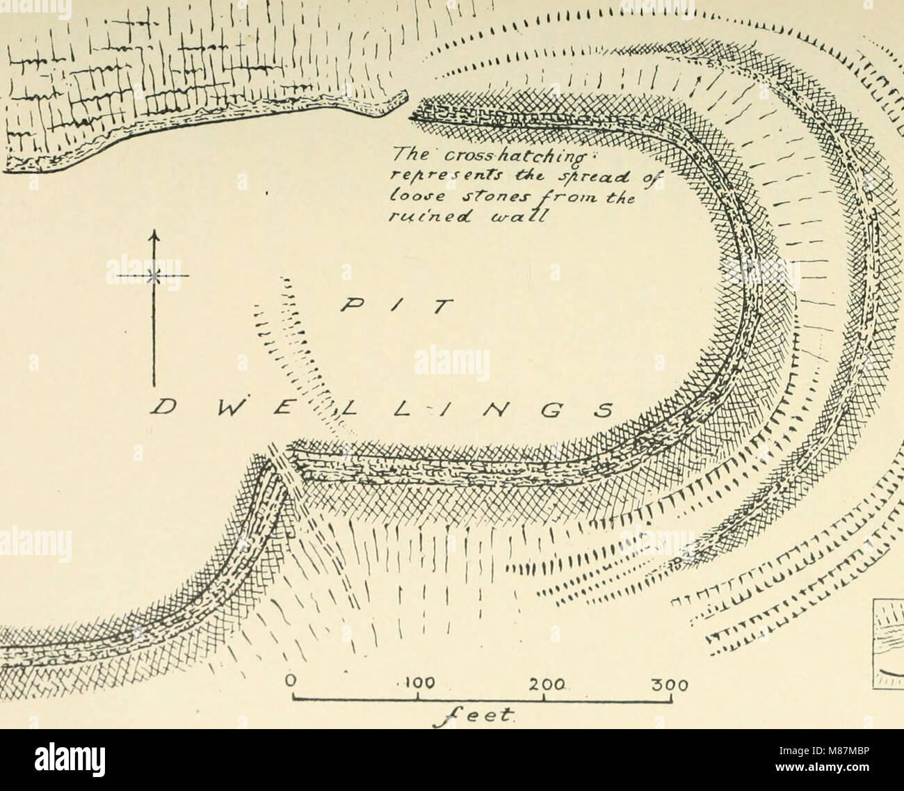 A 1908 work discussing the various earthworks in England, from ...