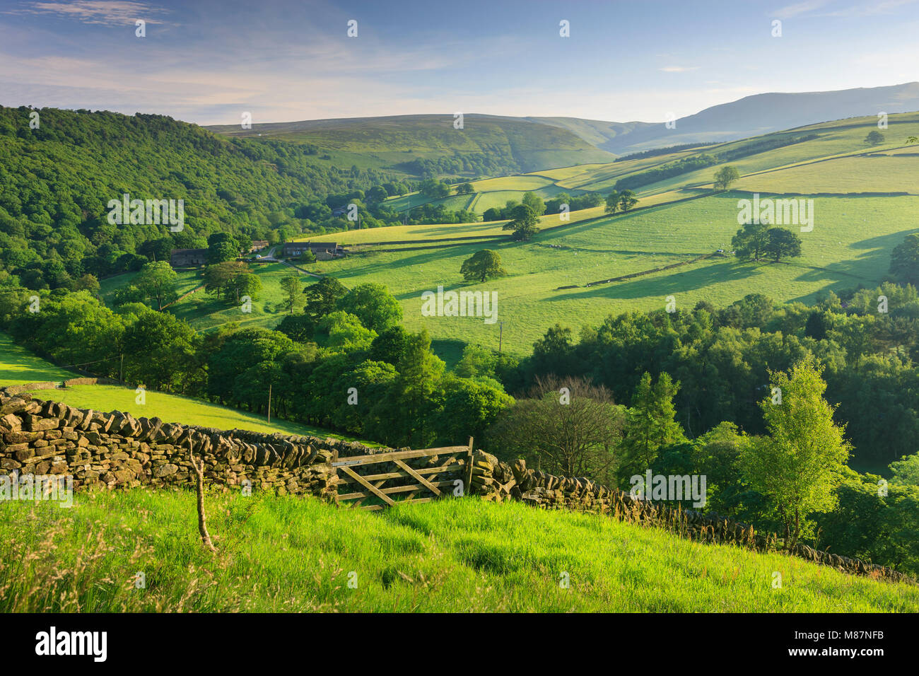Hayfield High Peak Derbyshire England Stock Photo - Alamy