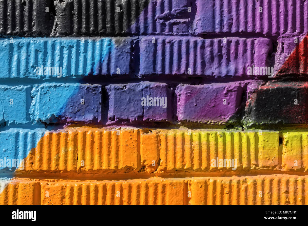 Abstract detal of Urban street art design close-up. Graffity wall ...