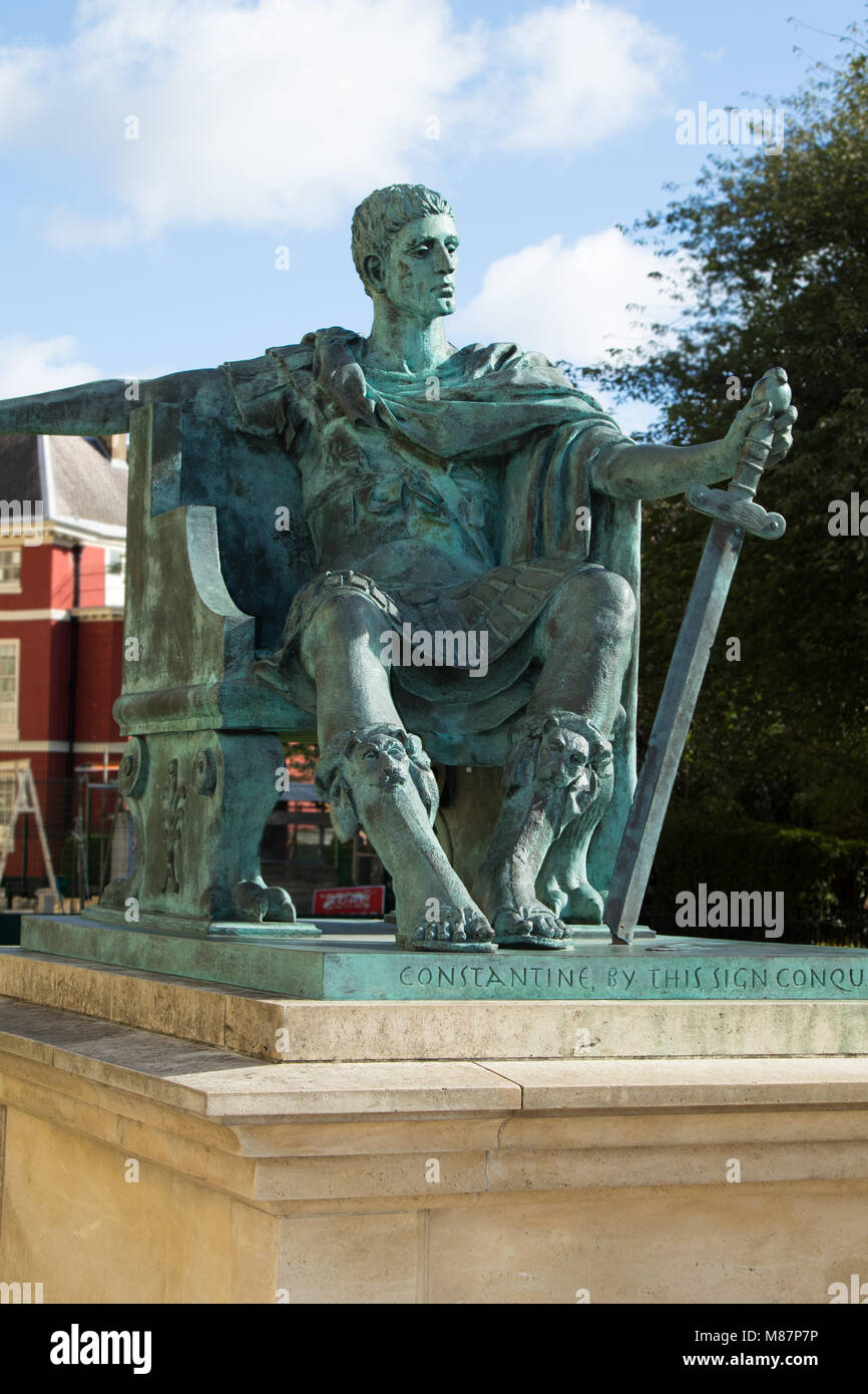 Constantine the Great bronze statue,York,North Yorkshire,England, UK ...