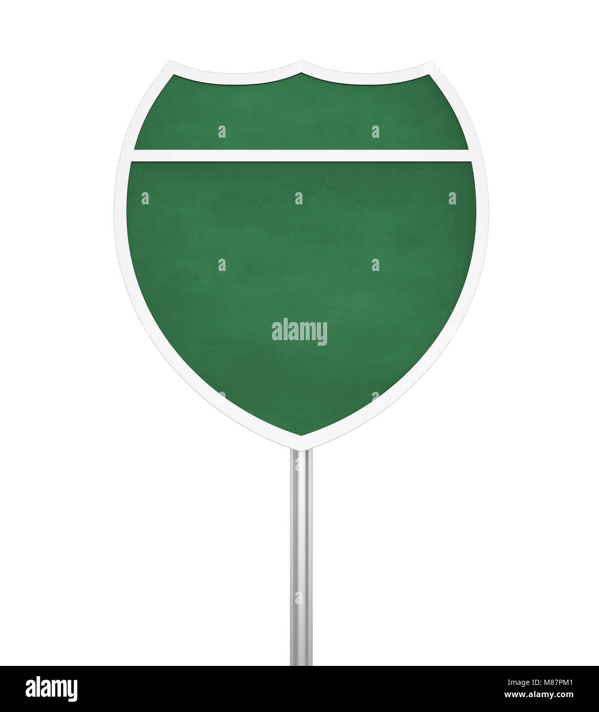 Blank Highway Route Shield Isolated Stock Photo - Alamy