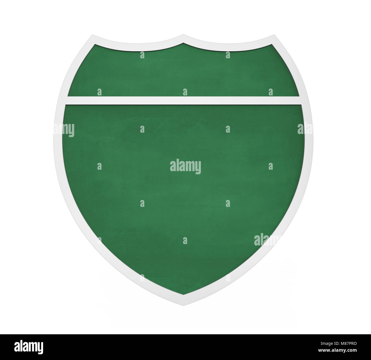 Blank Highway Route Shield Isolated Stock Photo - Alamy