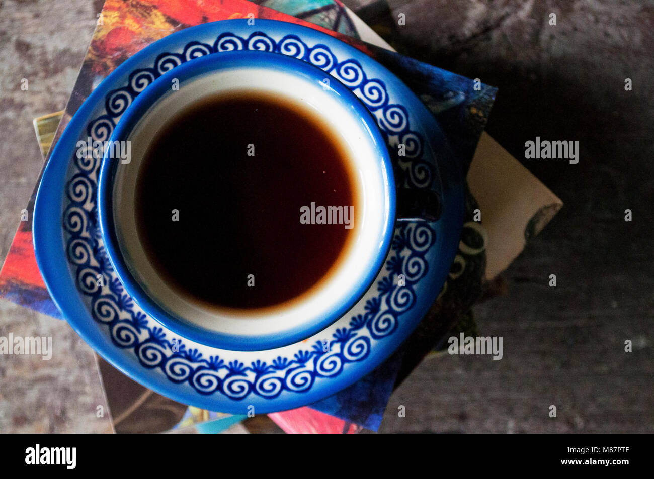 Tea time top view hi-res stock photography and images - Alamy