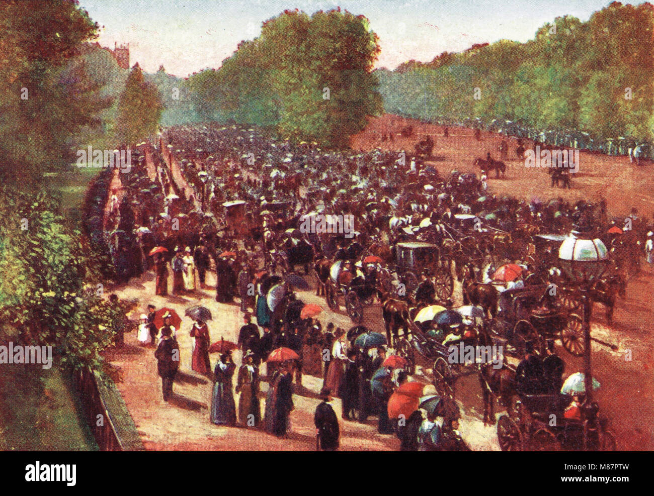 The Drive, Hyde Park, London England, Circa 1905 Stock Photo - Alamy