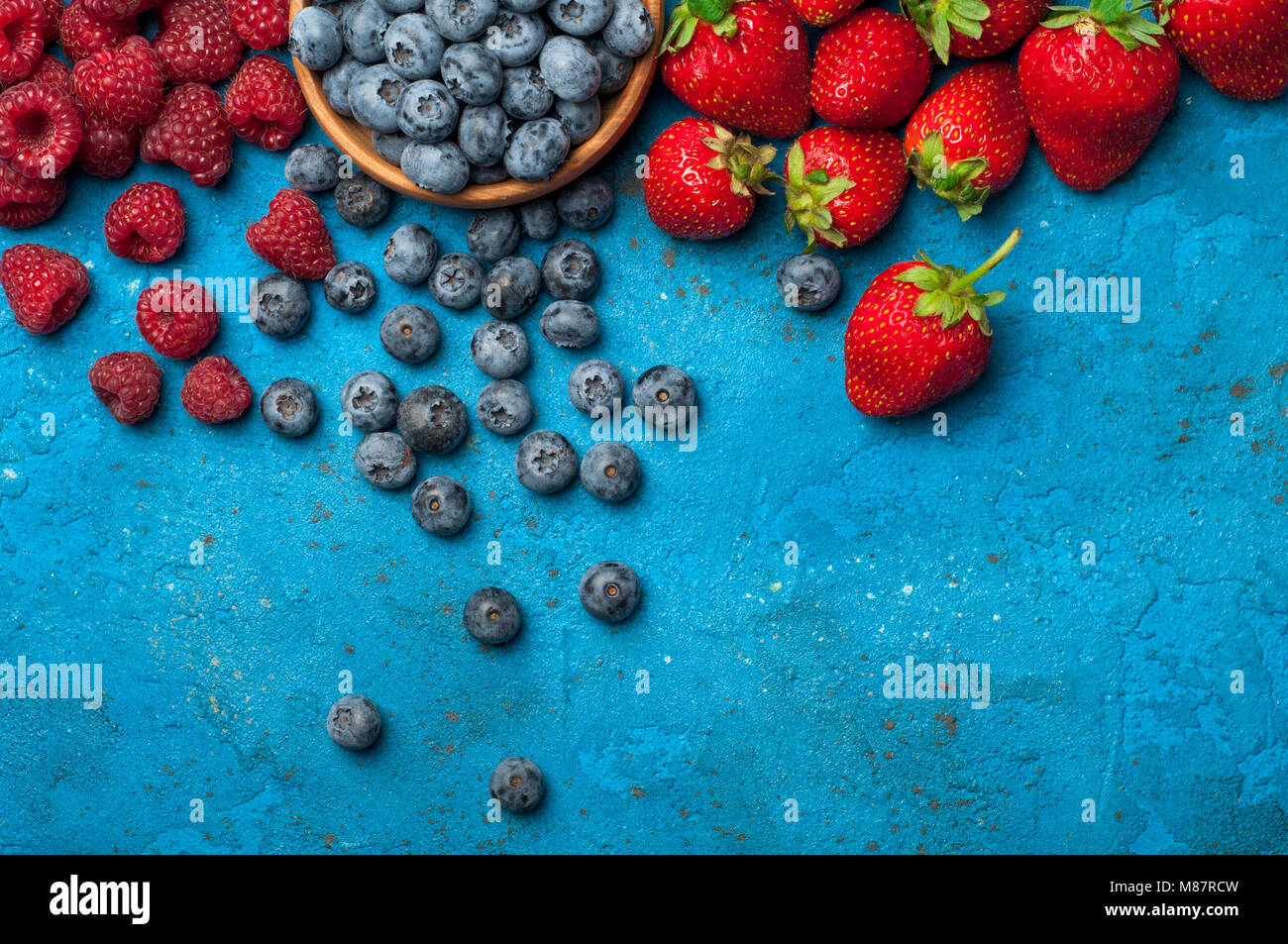 Berries assorted mix of strawberry, blueberry, raspberry. Various fresh ...