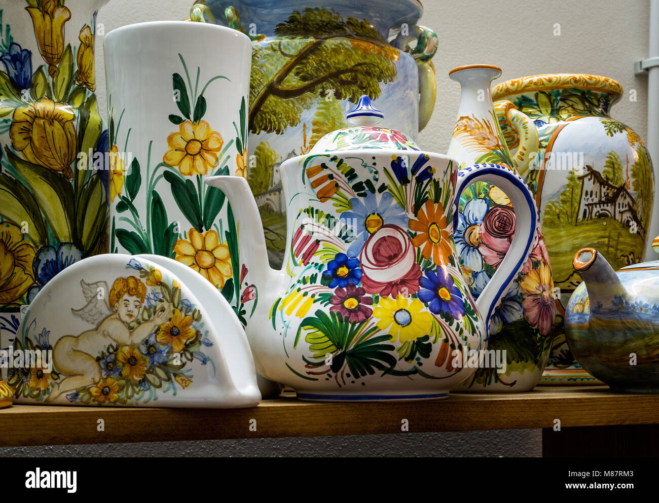 Castelli ceramics exhibition, Abruzzo Stock Photo - Alamy