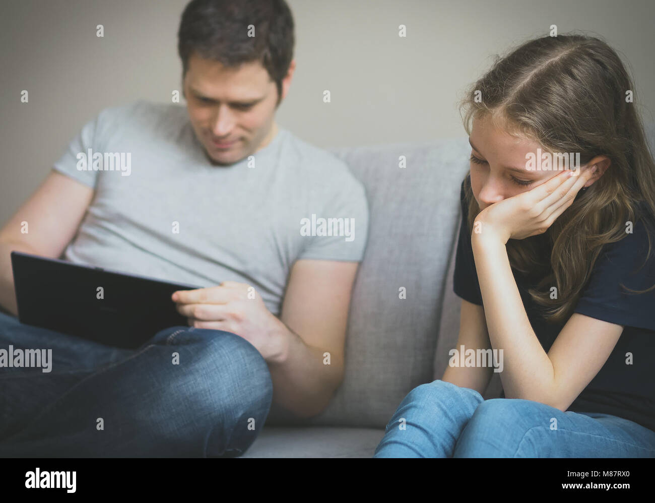 Father Ignoring Child High Resolution Stock Photography and Images - Alamy