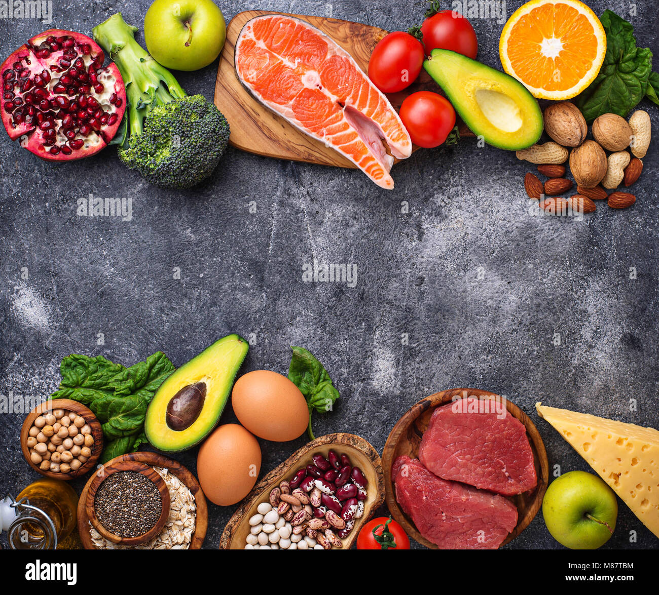 Fruit vegetables meat fish hi-res stock photography and images - Alamy
