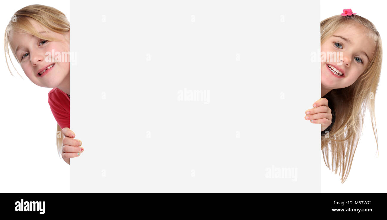 Children kids smiling young girls copyspace copy space marketing empty ...