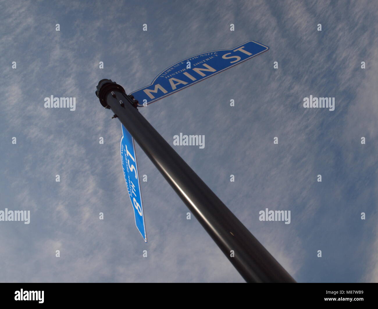 Main Street Mesa street sign Stock Photo - Alamy