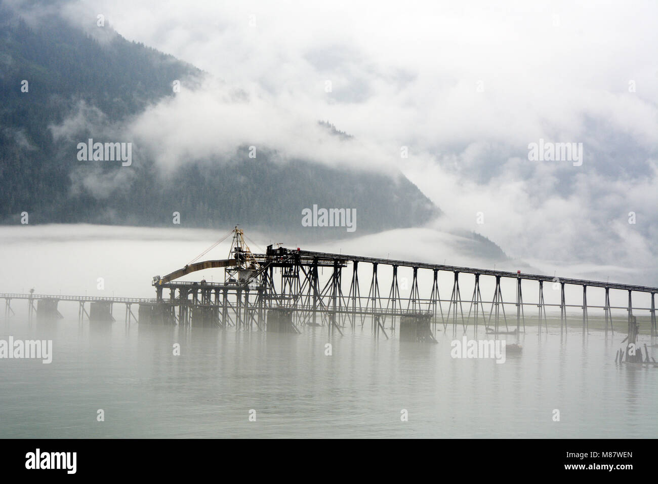 The port facility in Stewart, British Columbia, Canada - at the head of ...