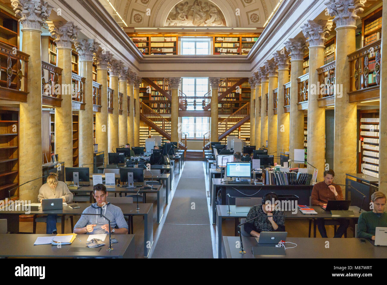 interior National library of Finland, Helsinki, Finland Stock Photo - Alamy
