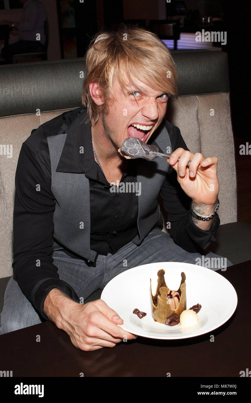 Nick Carter pictured at 35 and Vanity at the Hard Rock Hotel in Las ...