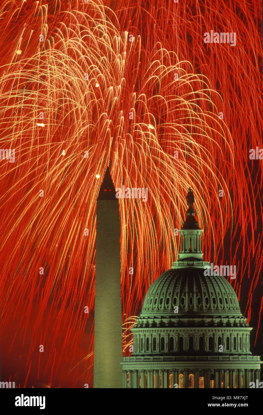 Capitol building washington dc fireworks hi-res stock photography and ...