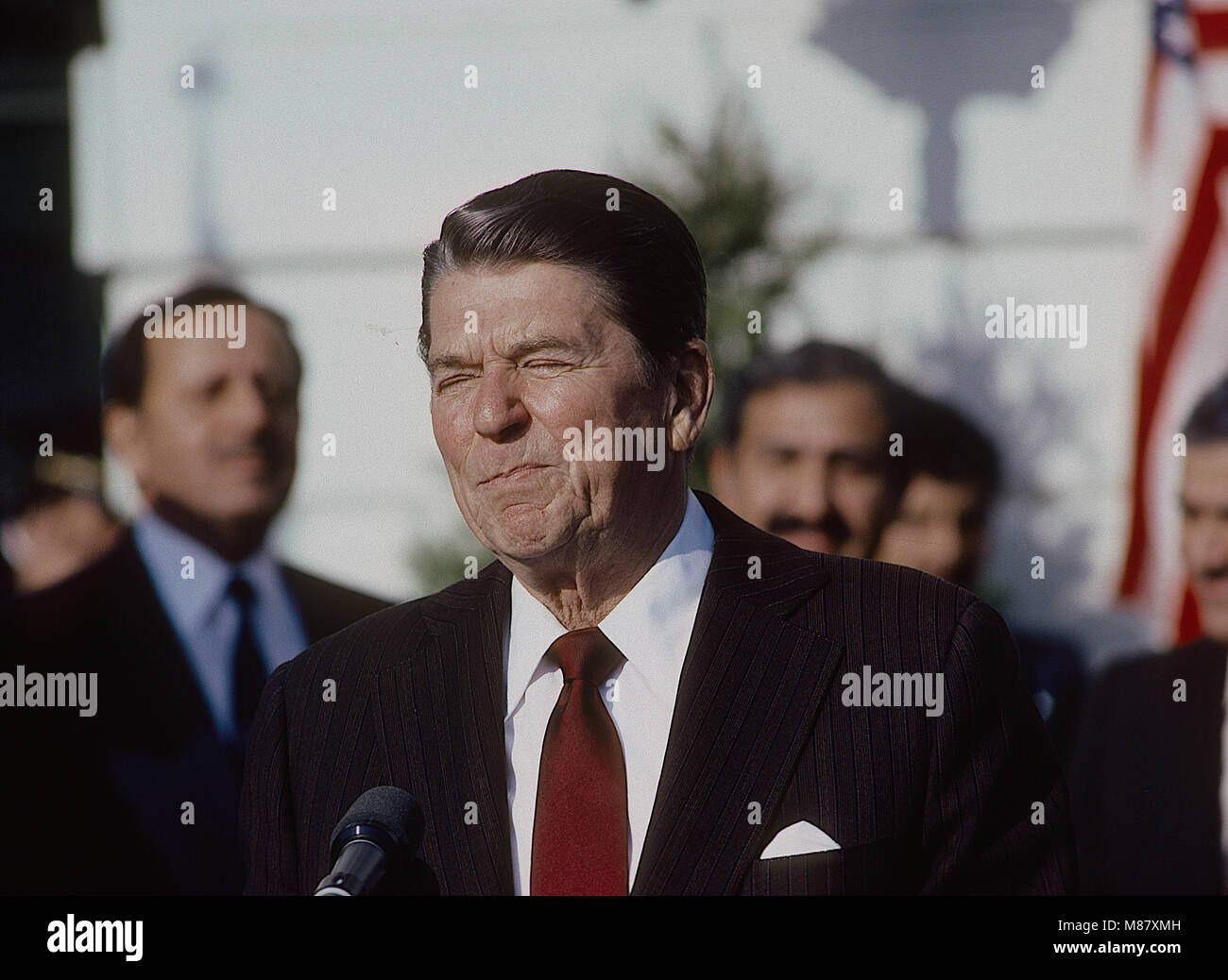 Washington, DC., USA, December, 1982 President Ronald Reagan Portrait ...