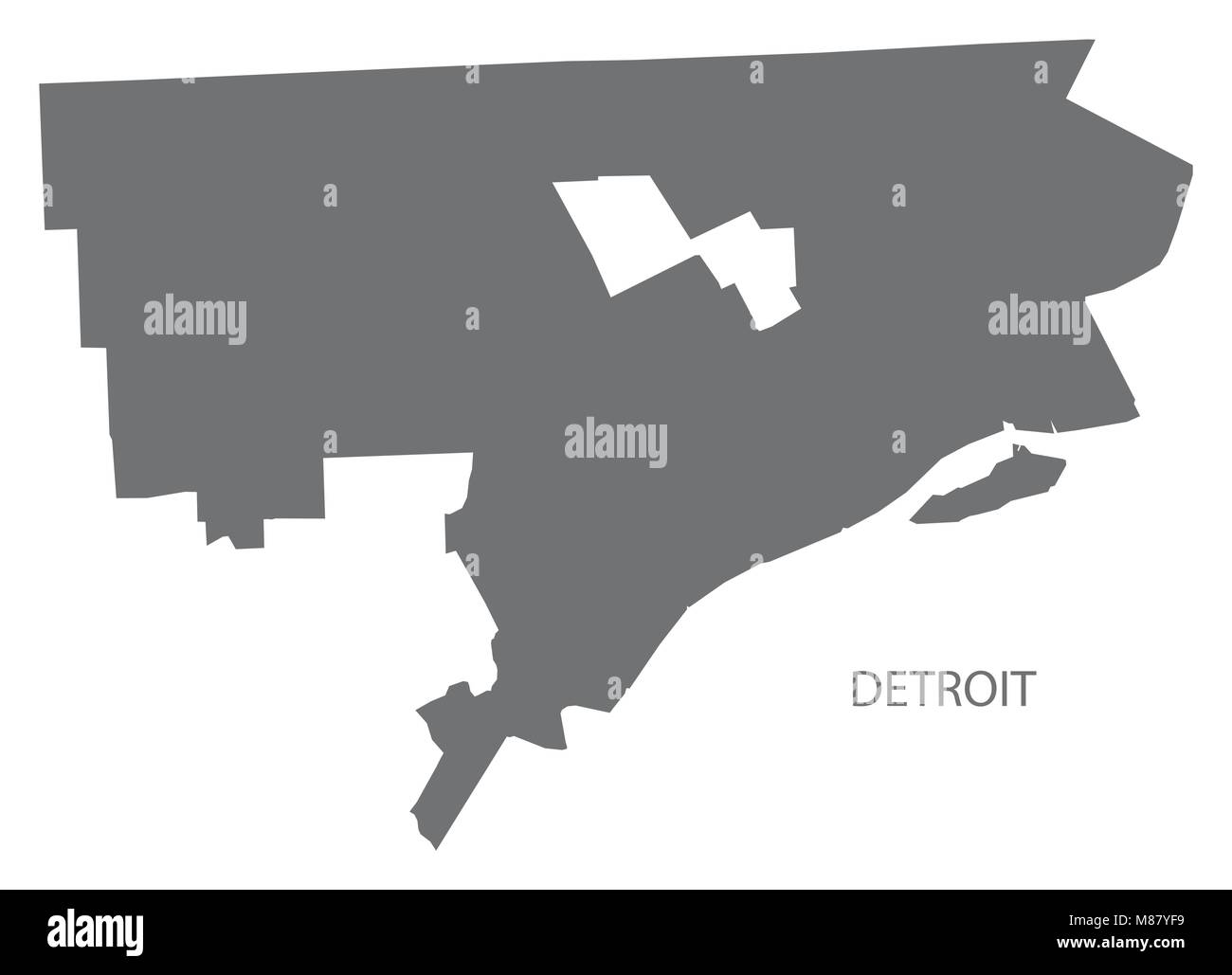 Michigan territory map Cut Out Stock Images & Pictures - Alamy