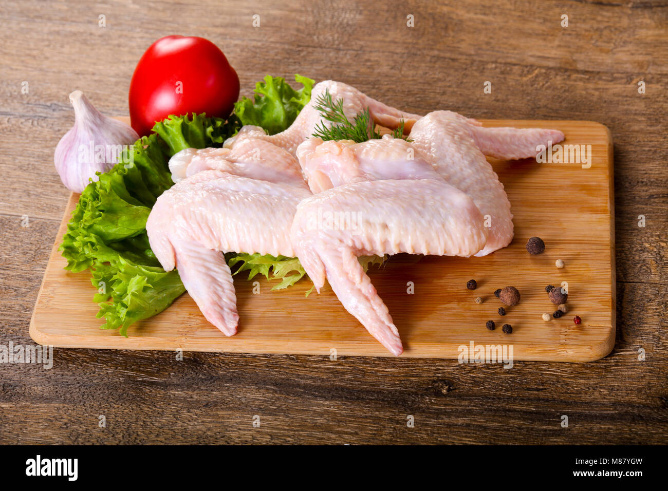 Raw chicken wings for cooking Stock Photo - Alamy