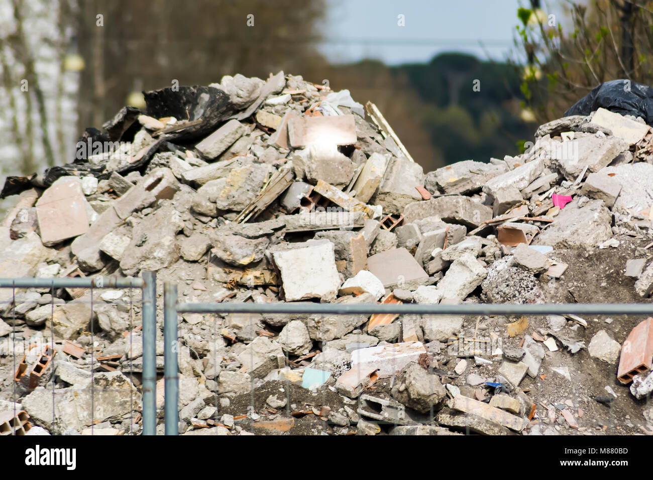 Construction site debris pile waste hi-res stock photography and images ...