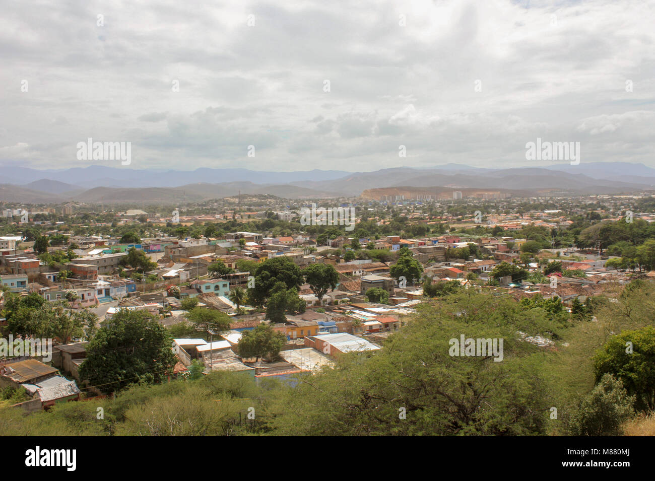 view from castle to Cumana city Stock Photo - Alamy