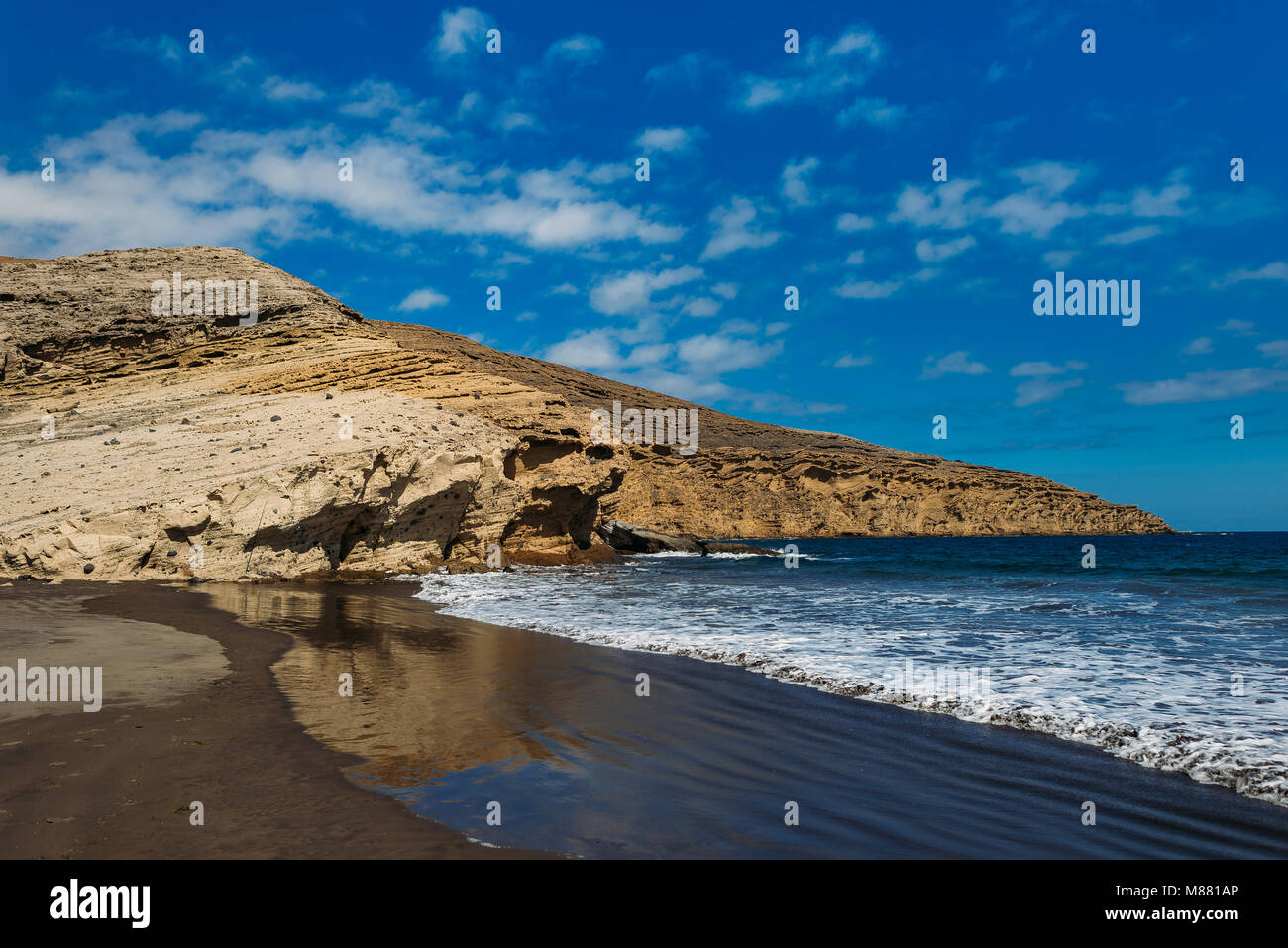 The deep blue of the Atlantic Ocean beach Stock Photo - Alamy