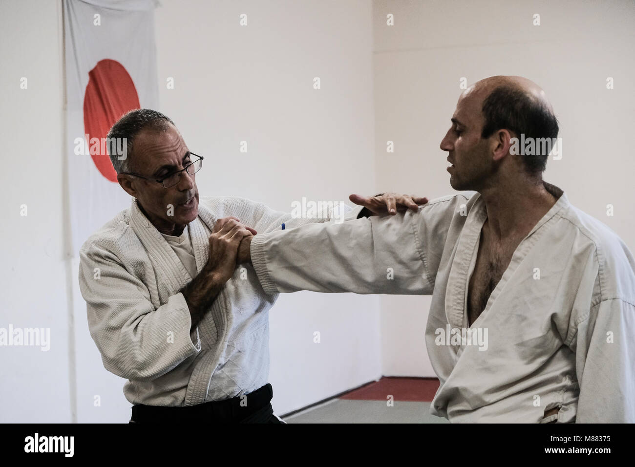 Jerusalem, Israel. 15th March, 2018. Sensei DANIEL HERMAN, 5th Dan ...