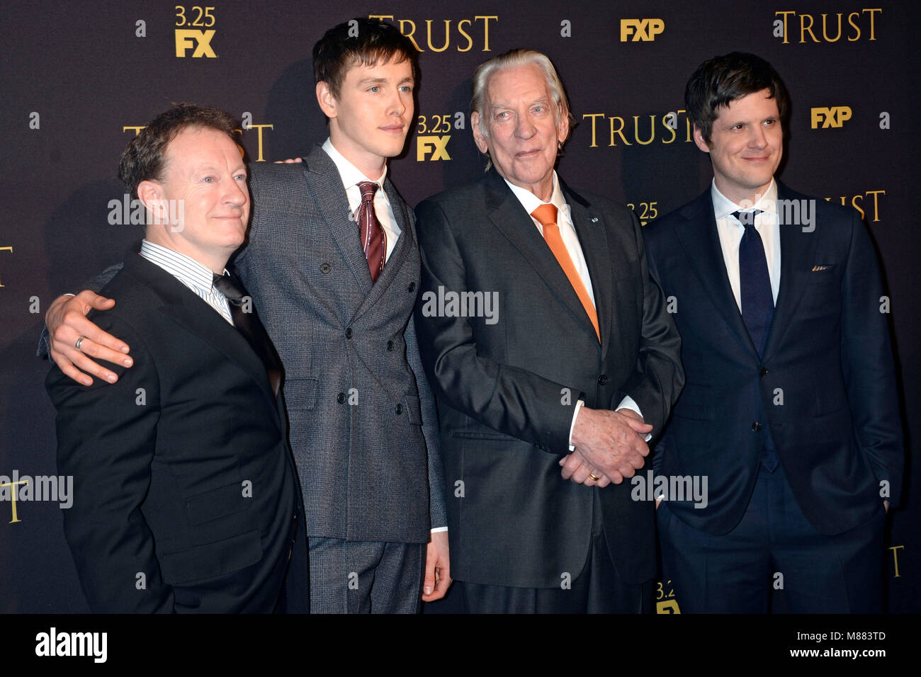 Simon Beaufoy, Harris Dickinson, Donald Sutherland and Michael Esper ...