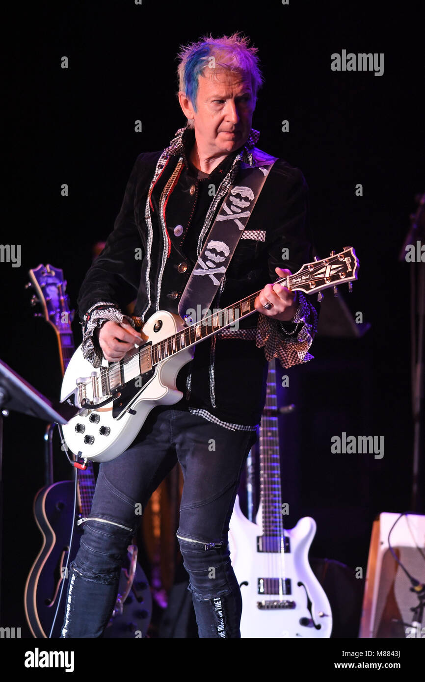 Fort Lauderdale, FL, USA. 14th Mar, 2018. Gerry Leonard performs during ...