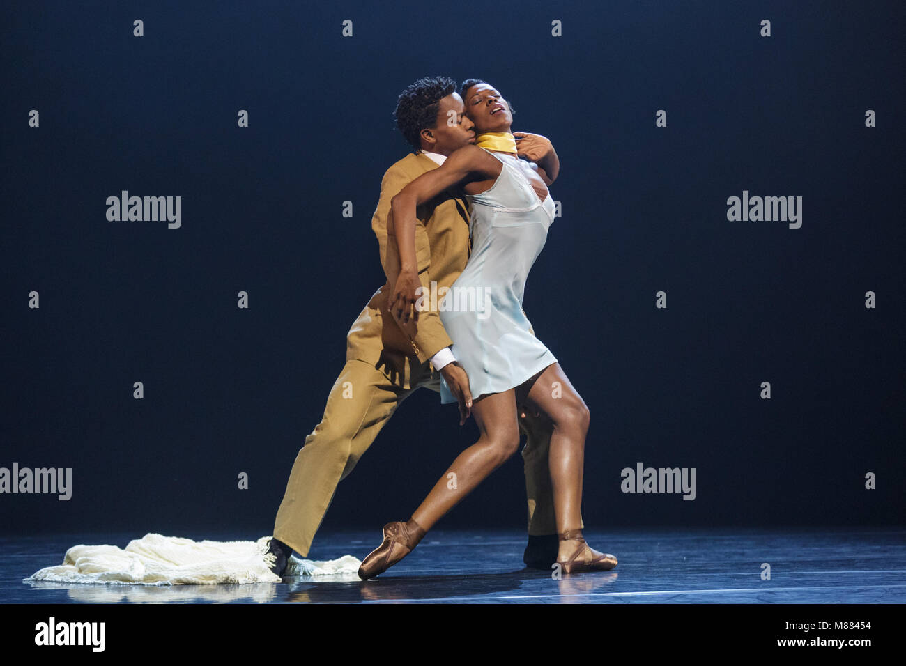 Barbican Theatre, London, 15th Mar 2018. The first piece, 'The Suit ...